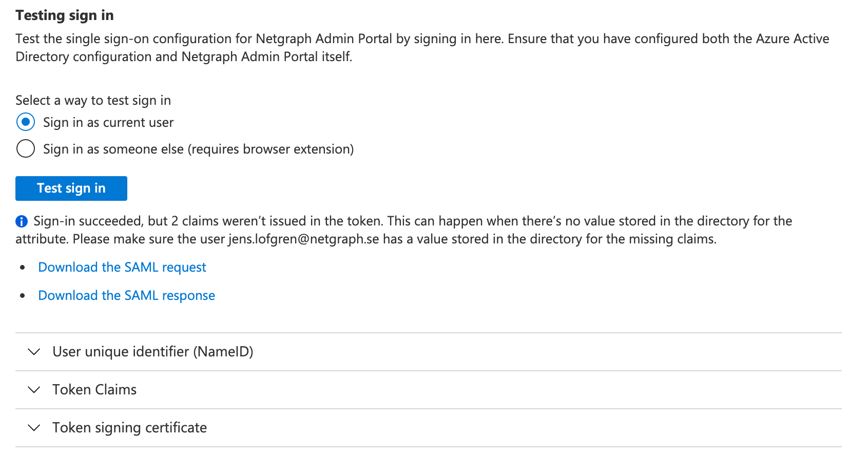 Azure AD configuration example - Netgraph